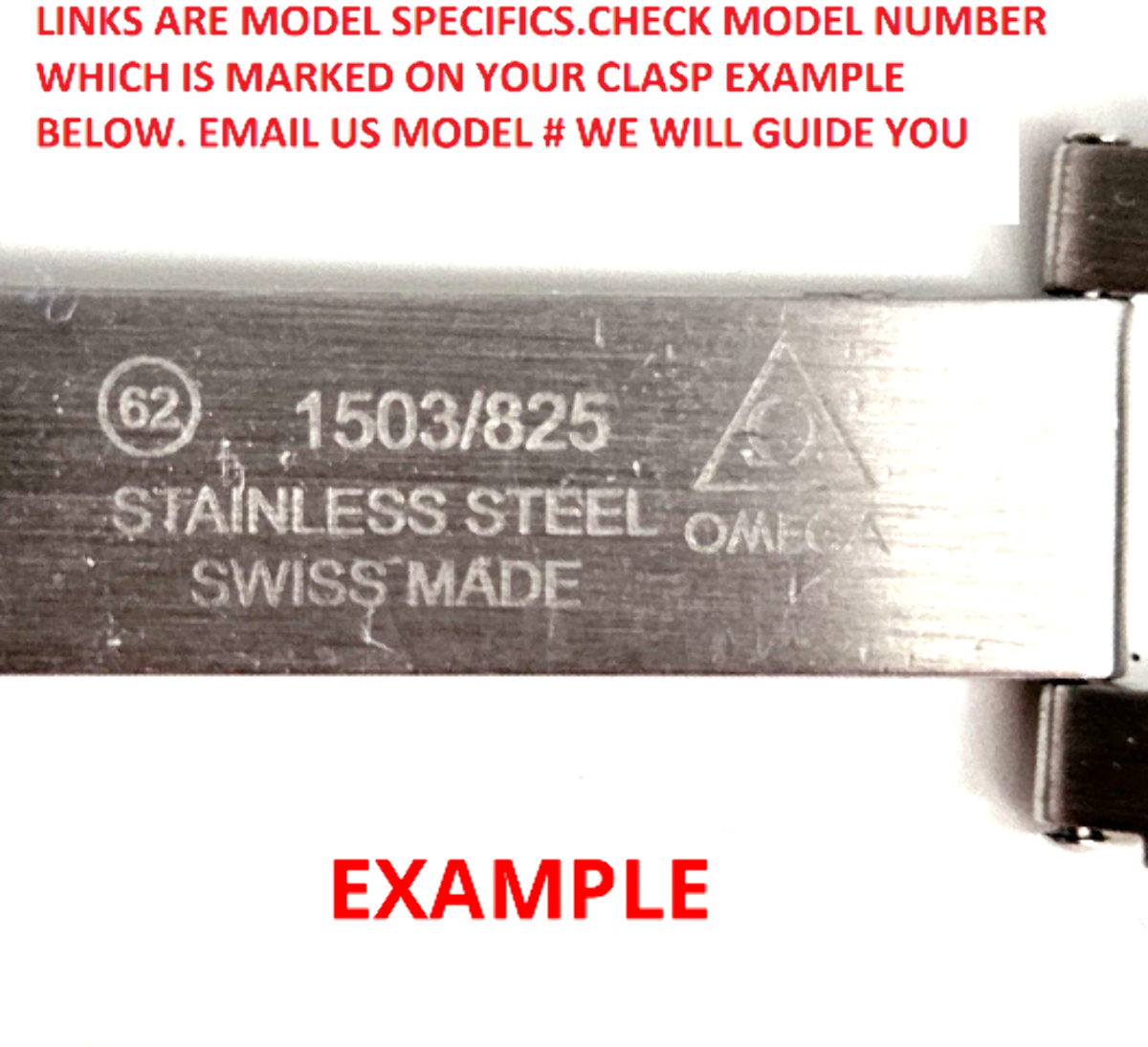 3 WATCH BAND LINK 1504/826 1502/825 FOR OMEGA SEAMASTER PROFESSIONAL ...