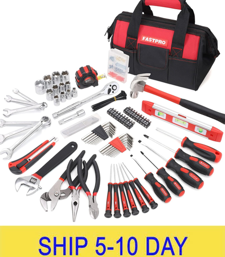FASTPRO 236-Piece Home Repairing Tool Set, Mechanics Hand Tool Kit with 12-Inch | eBay