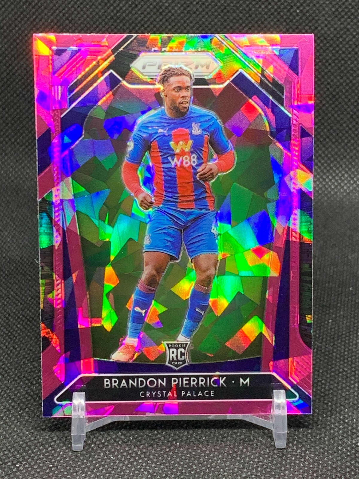 2020-21 Panini Prizm EPL Pink Ice #73 BRANDON PIERRICK Crystal Palace ...