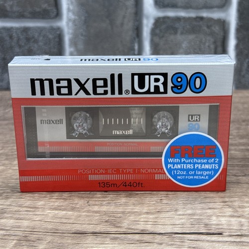 RARE 1984 1985 Maxell UR-90 Blank Cassette Tape Planters Peanuts Not for Resale 25215111617| eBay