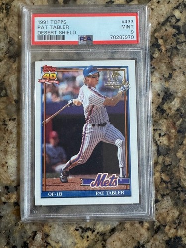 1991 TOPPS DESERT SHIELD #433 PAT TABLER PSA 9 METS | eBay