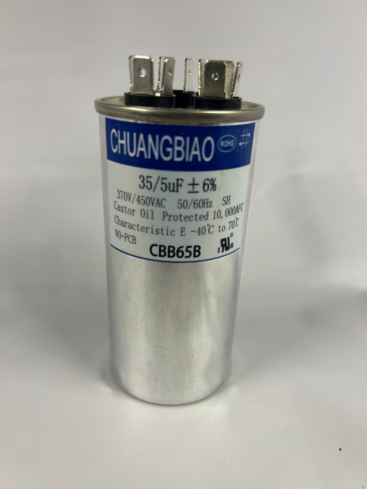 35/5 uF 35+5 MFD Capacitor 370 or 440 VAC Dual Run Capacitor AC ...