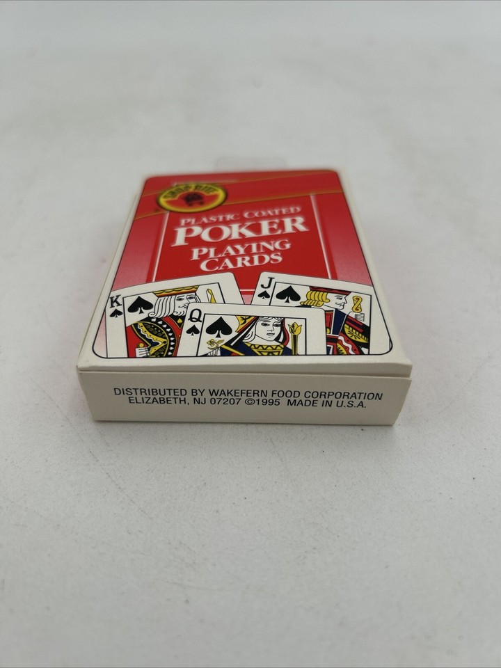 Vintage Shop Rite Plastic Coated Playing Cards Red Hoyle - New Sealed ...