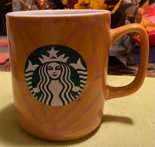 Starbucks Mug 2021 Orange Geometric Design 15 oz Ceramic Coffee Mug | eBay