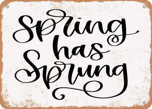 METAL SIGN - Spring Has Sprung - 3 - Vintage Look Sign | eBay