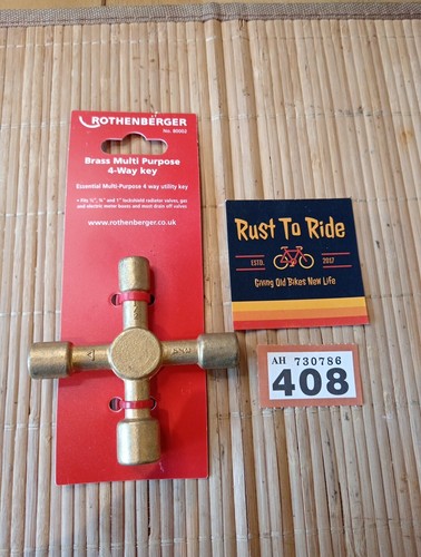 Rothenberger Brass Multipurpose 4 Way Key- #408 | eBay