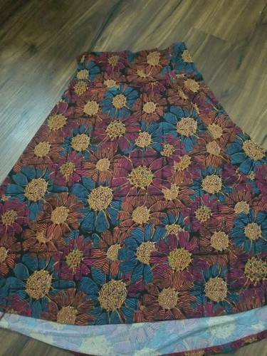 LULAROE AZURE SKIRT WOMEN'S SIZE SMALL MULTICOLORED FLORAL PRINT | eBay