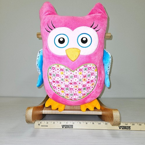 RockAbye Owlivia Plush Pink Owl Musical Child's Rocker Educational Toy ...