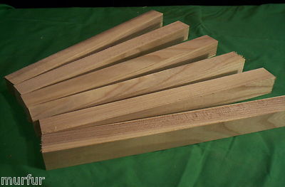6 Piece Kiln Dry Hackberry Lathe Pen Turning Carving Lumber 1 x 1 x 12 ...