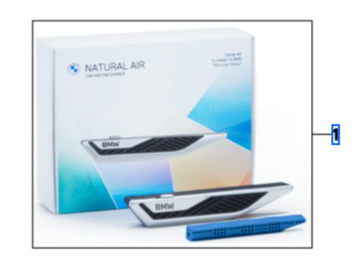 Genuine New Style BMW Natural Air Starter Kit Air Vent Holder ...