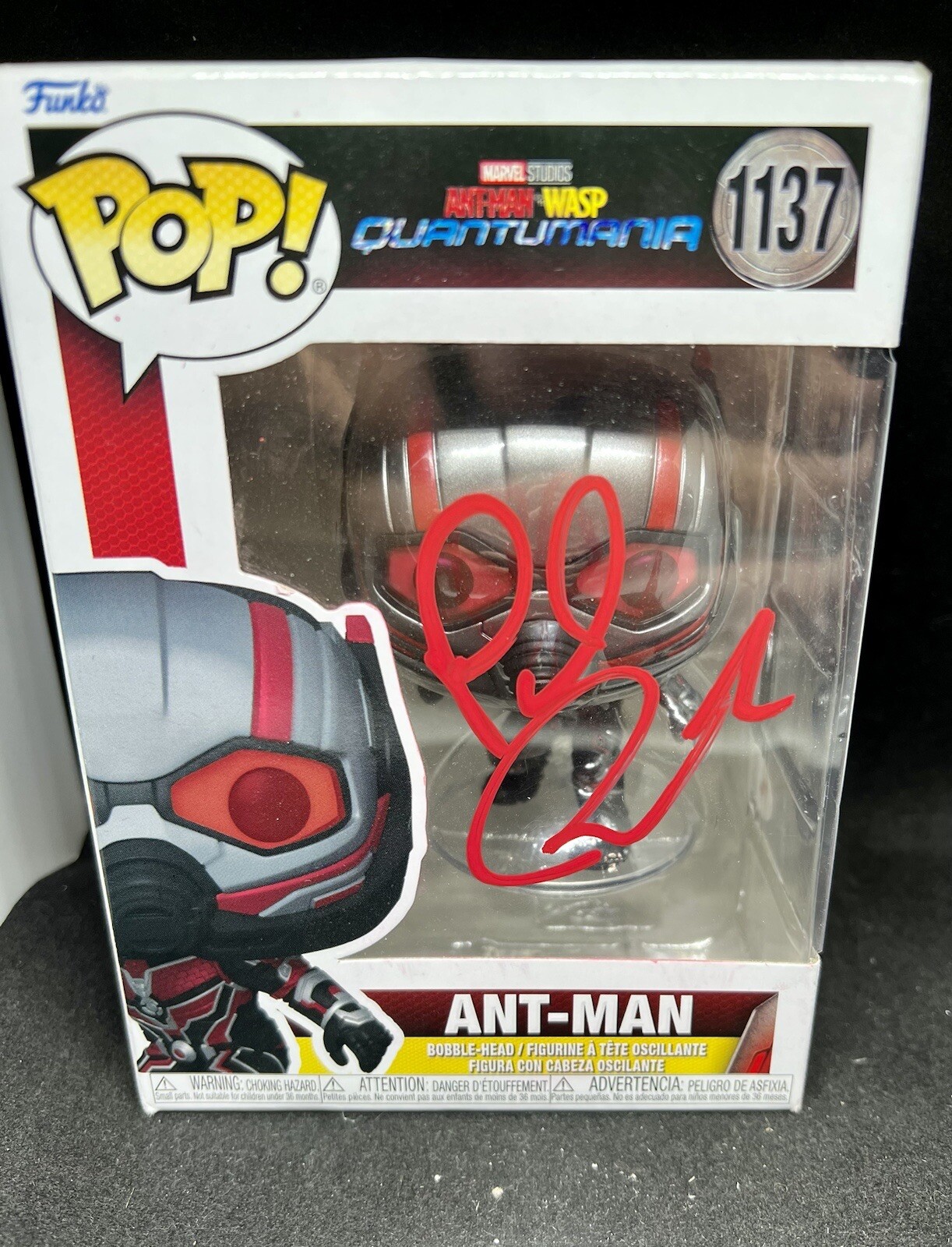 ANT MAN PAUL RUDD SIGNED FUNKO JSA COA AUTHENTIC AUTOGRAPH #1137 ...