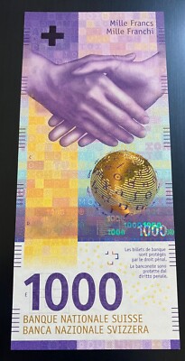 🔥Switzerland 1000 FRANCS (FRANKEN)~CHF Banknote UNC~2017~BESTPRICE | eBay
