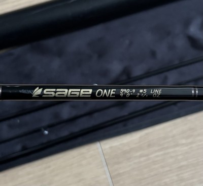 Sage One 590-4 Fly Fishing Rod 9' 5wt with Original Tube and Sock | eBay