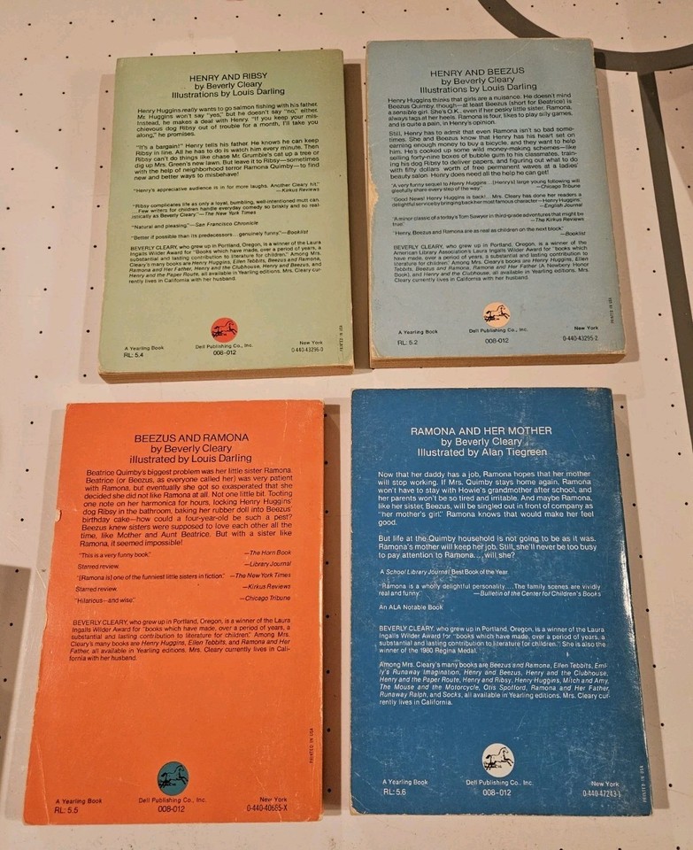 Vintage Beverly Cleary Ramona Quimby 4-Book Box Set 1980s RL5 | eBay