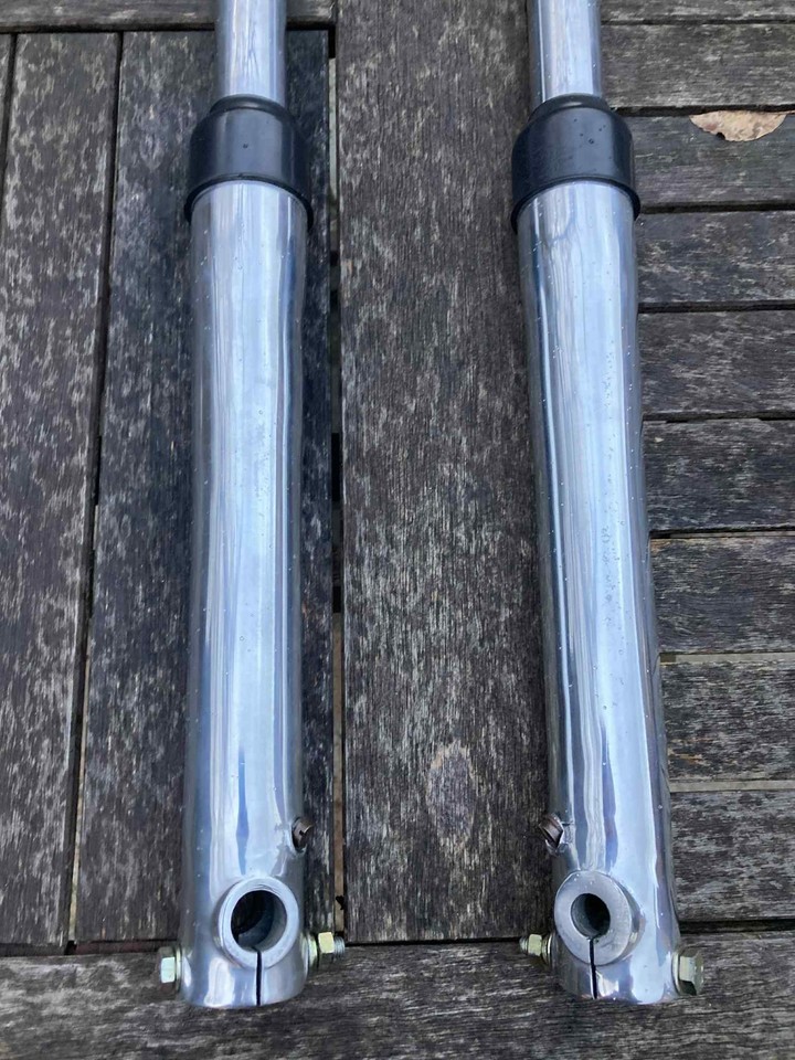 Betor 35mm forks Pro polished new seals etc Rickman Flat track Pre 65 ...