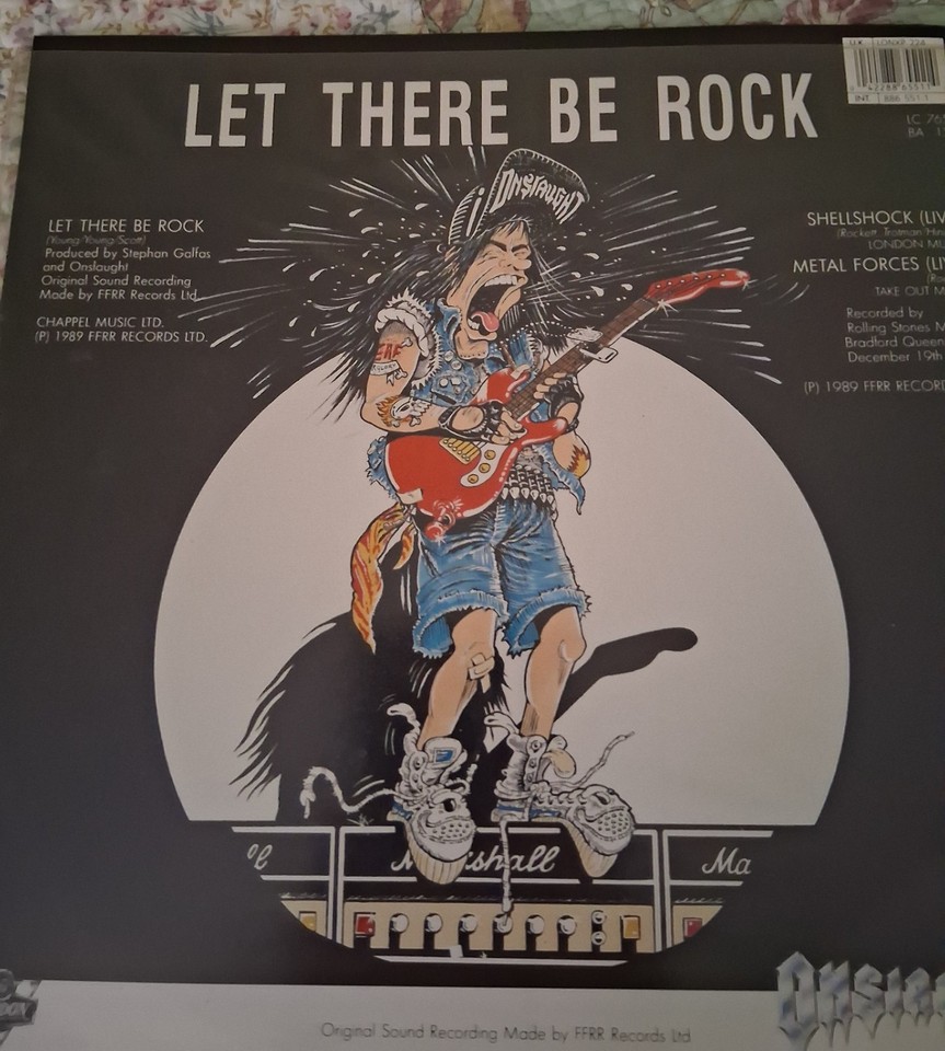 Band Onslaught let there be rock picture a disc 1989. | eBay