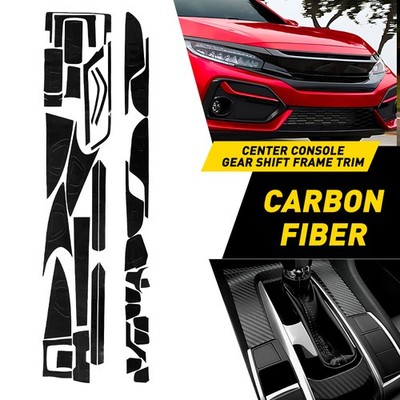 For Honda Civic 2016 2017 2018 2019 2020 Carbon Fiber Interior Decal ...