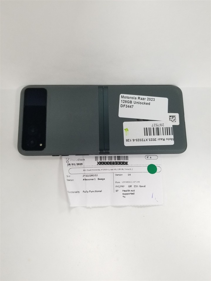 Motorola Razr 2023 128GB Gray XT2323-2 (Unlocked) Fully Functional ...