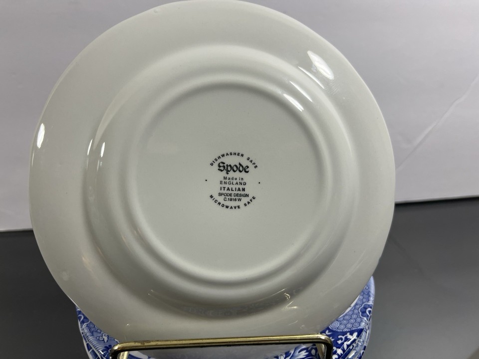 Set of 6 Blue Spode Italian 6" Breads Plates Mint Condition | eBay