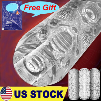 Jelly Male Masturbator Penis Sleeve Stroker Pocket Pussy Stroker Sex ...