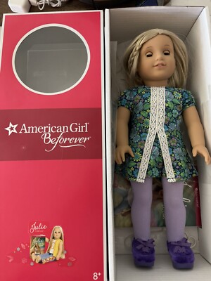 American Girl 18" JULIE ALBRIGHT Doll & Book, In New Years Outfit RARE ...