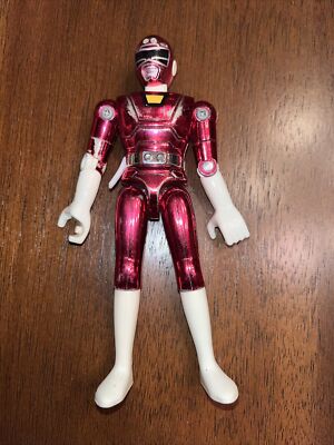 1997 Power Rangers Turbo Cart Pink Chrome Ranger 4.75” Bandai SEE PICS ...