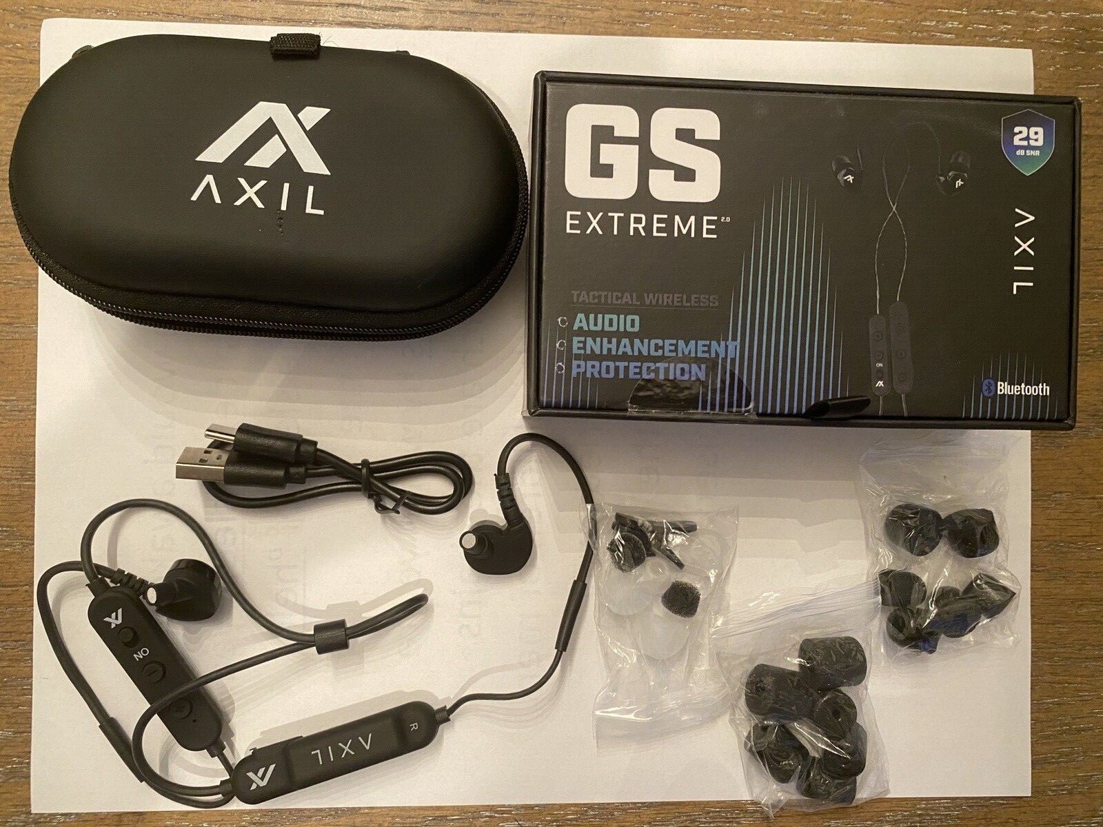 Axil GS Extreme 2.0 Active Hearing Protection Bluetooth Earbuds - Black ...