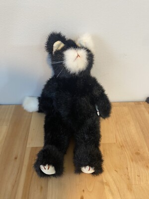 Ty Attic Treasures Purrcy 1993 Classic Jointed Kitty Cat Black White ...