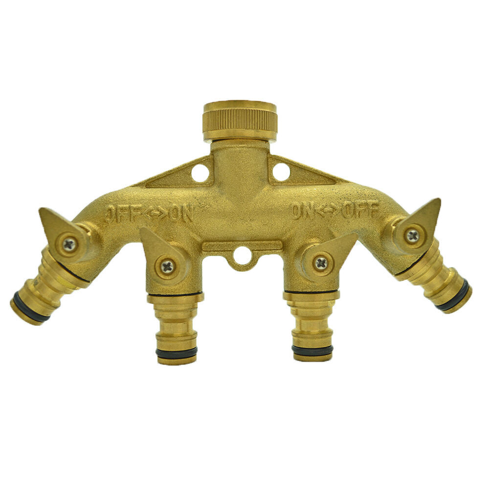 Tech Traders Solid Brass 4 Way Adaptor - Bronze (4WAYBRASS34) for sale ...