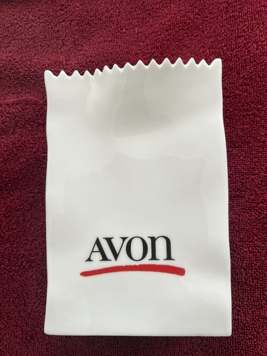 Avon Team Award Collectable Porcelain Vase Delivery Bag 1986 New Old ...