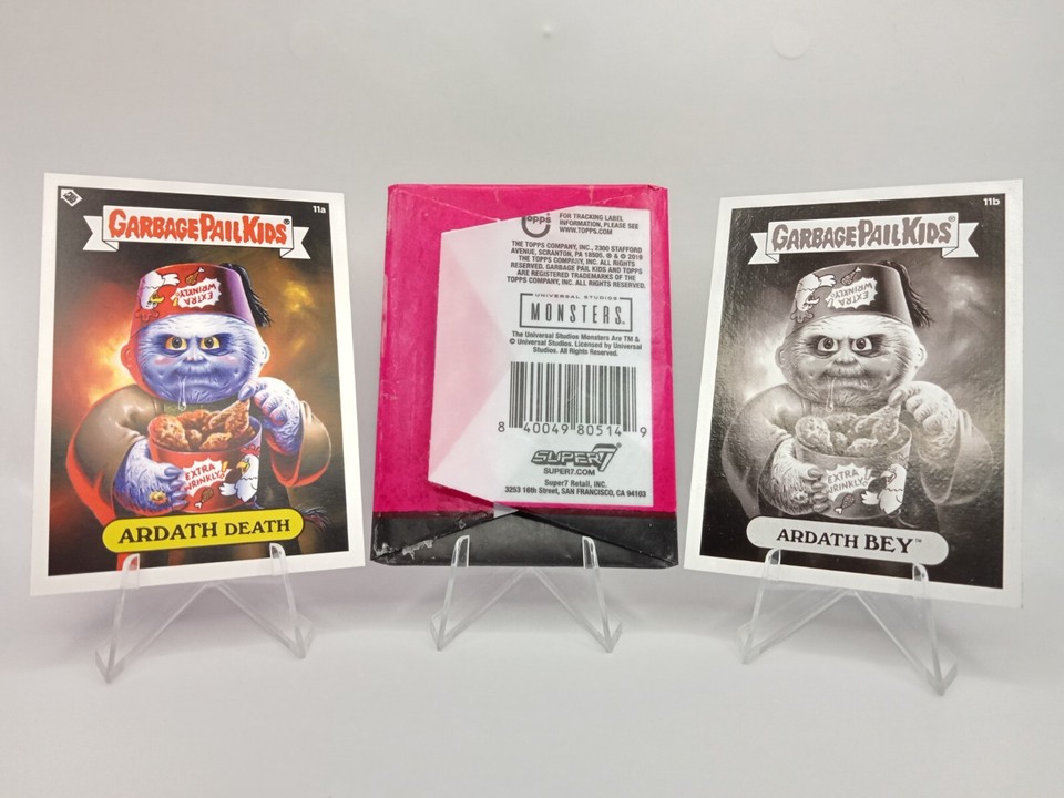 UNIVERSAL MONSTERS FULL 24X GPK CARD SET, VERY RARE 1st PRINT +PLUS ...