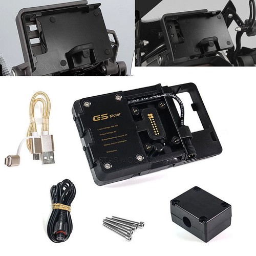 Motorcycle Usb Charger Mobile Phone Holder Stand Bracket For Bmw ...