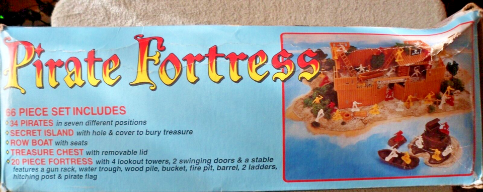 Pirate Fortress, Pirates Adventures 65 pcs Toy Set, by Tim Mee Toy, New ...