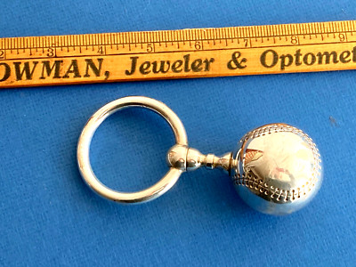 Tiffany Sterling Silver / Baseball Baby Rattle | eBay