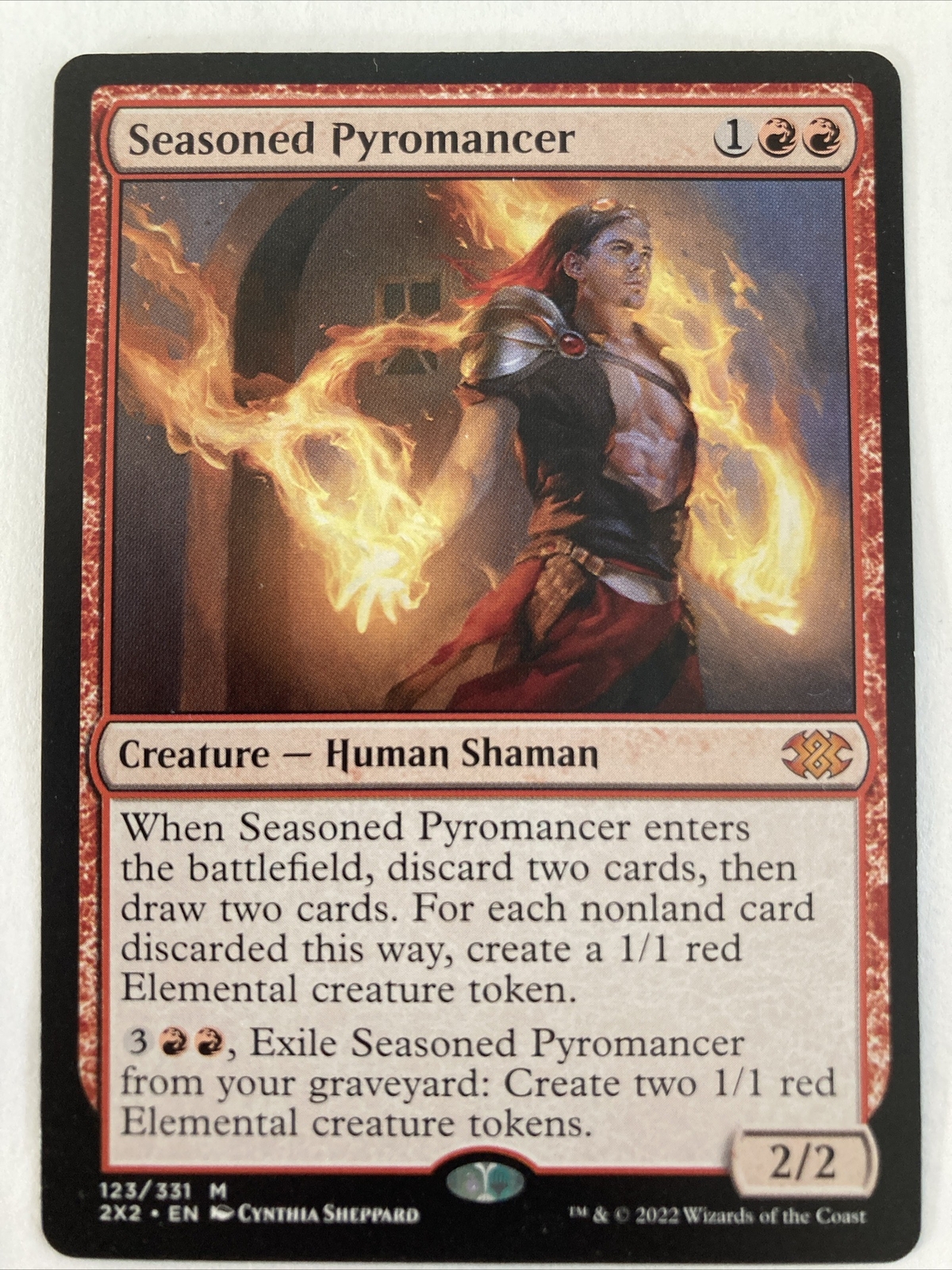 MTG Seasoned Pyromancer Double Masters 2022 123/331 Regular Mythic for ...