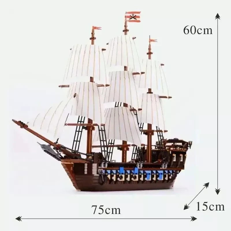 NEW DIY Pirates Imperial Flagship 10210 pcs 1664 Building Blocks Set ...