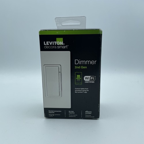 LEVITON D26HD Decora Smart Dimmer Switch, Wi-Fi 2nd Gen (R02-D26HD-1RW ...