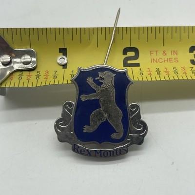 U.S. Military 136th Infantry Regiment Crest DI DUI Pin Back Insignia ...