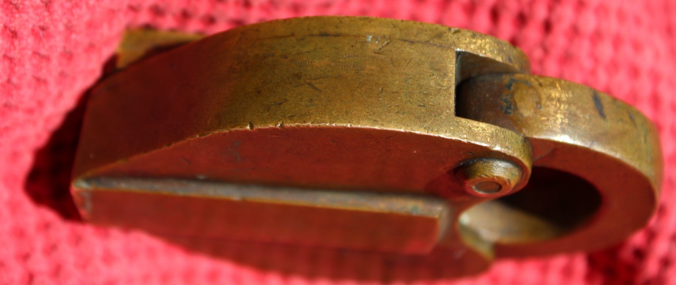 Bureau Internal Revenue Brass Padlock U.S. BIR Lock & Key ET Fraim ...