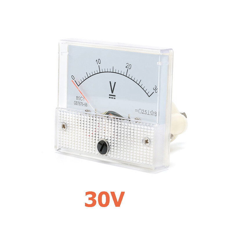 DC Analog Volt Voltage Needle Panel Meter Voltmeter Gauge 85C1 DC 5V ...