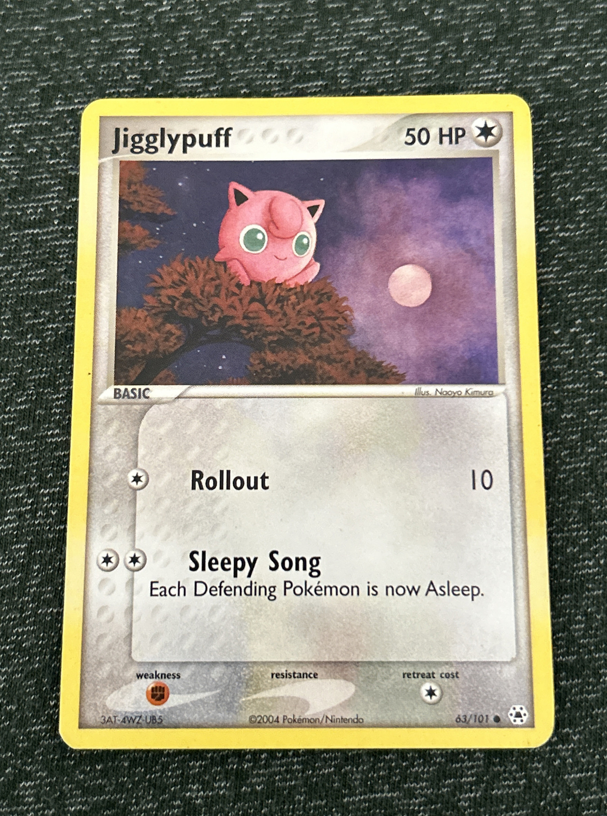Jigglypuff Common Pokemon Card Non Holo 63/101 Ex Hidden Legends 2004 ...