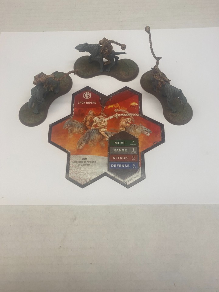 1 of Heroscape Grok Riders 3 figures and 1 card | eBay