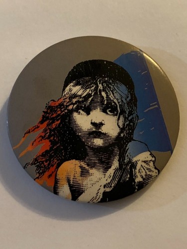 Les Miserables Collectible 2.25" Button Musical West End Play Good ...