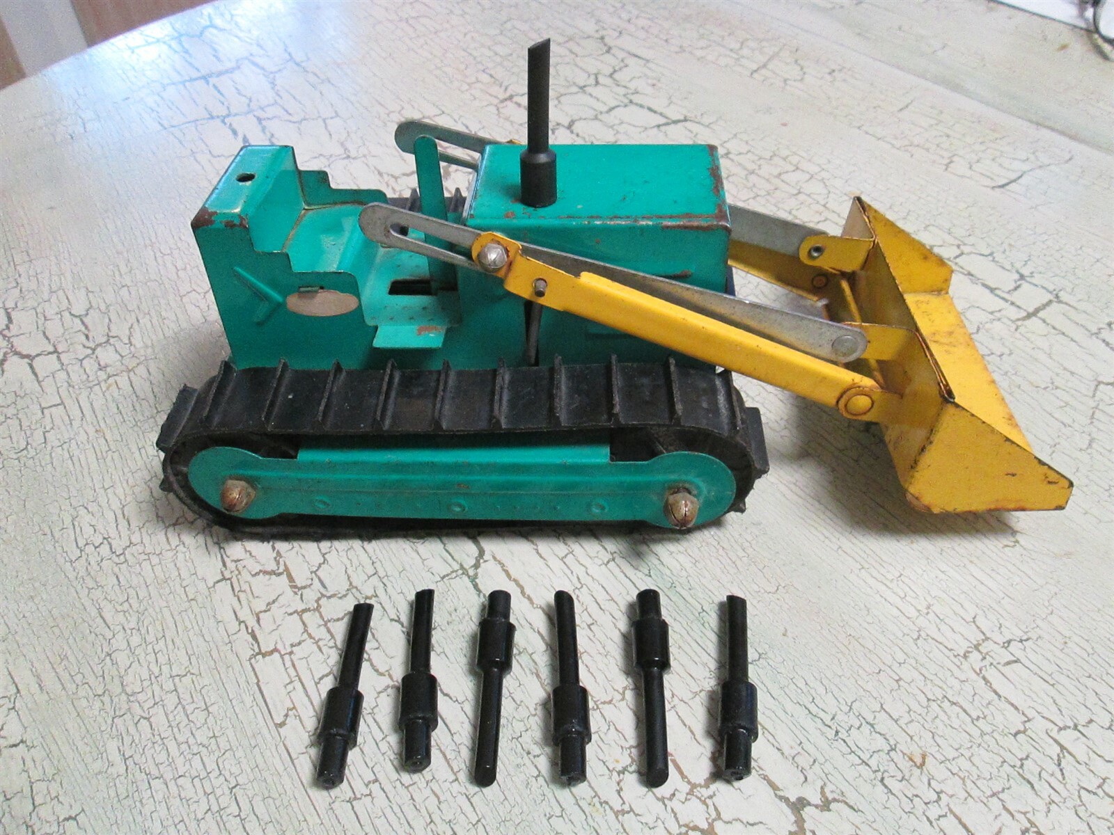 STRUCTO BULLDOZER SCRAPER GRADER ROCKER DUMPER SMOKE STACK, RUBBERIZED ...