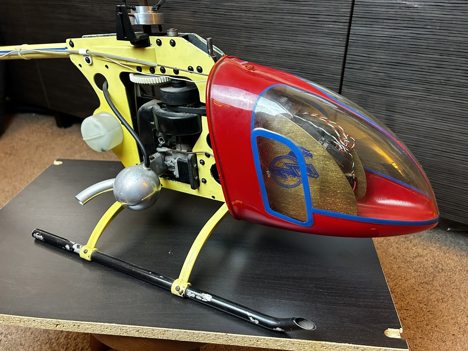 Vintage American RC Super Mantis Helicopter OS Max 40 SR + Collective ...