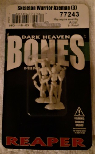 Reaper Skeleton Axeman(3) Warmaster Warhammer | eBay