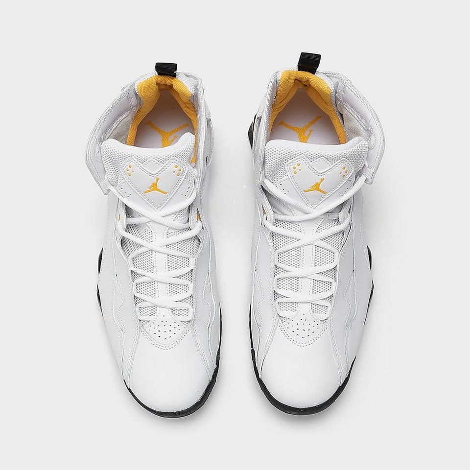 NIB $150 Men's Jordan True Flight White/Black-Yellow Ochre 342964 107 ...