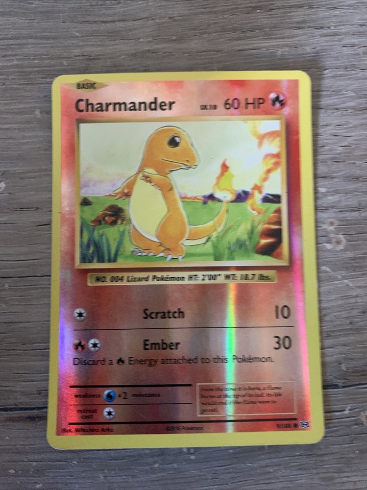 2016 Pokemon Charmander Reverse Holo - 9/108 XY Evolutions | eBay