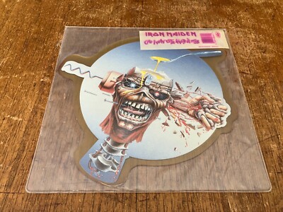 IRON MAIDEN Can I Play With Madness 7" US SHAPED PICTURE DISC Vinyl ...