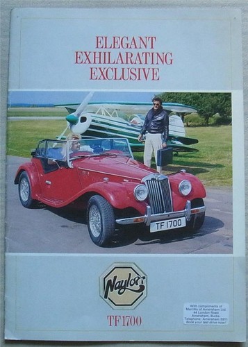 NAYLOR TF1700 MG TF Car Sales Brochure 1985 | eBay